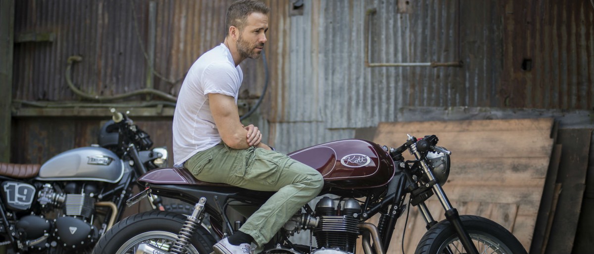 Ryan Reynolds nieuwe custom bike is een pareltje