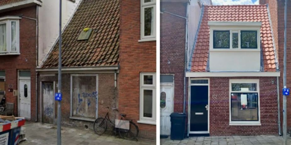 Haarlems krot omgebouwd tot prima woning en prijs gaat 4 keer over de kop