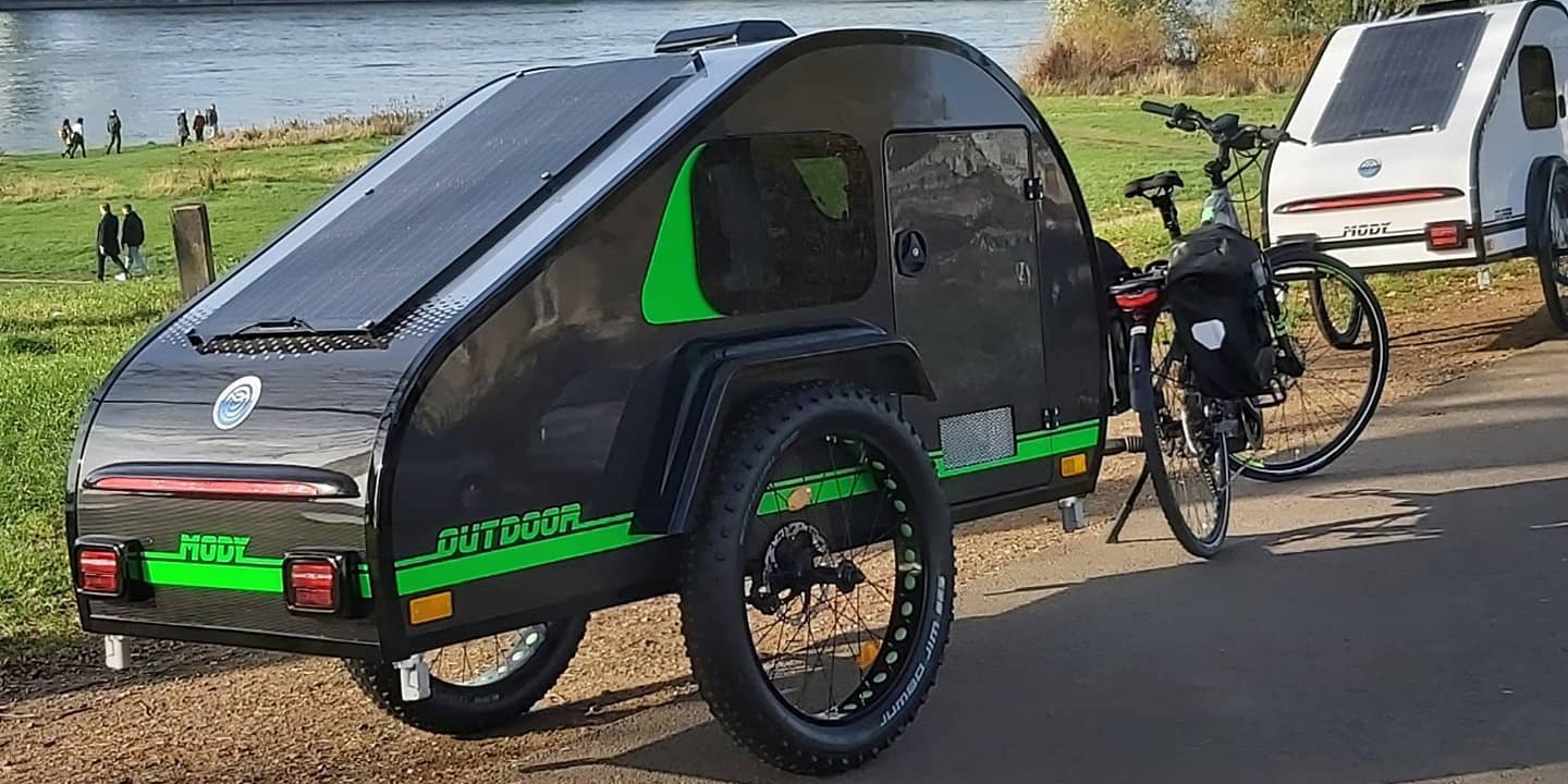 Duits bedrijf komt met een eenpersoons caravan voor je e-bike