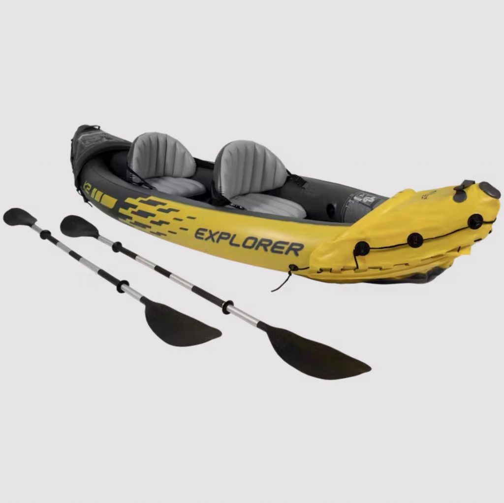 Voor een prikkie het water op: Action verkoopt opblaasbare kano voor ...