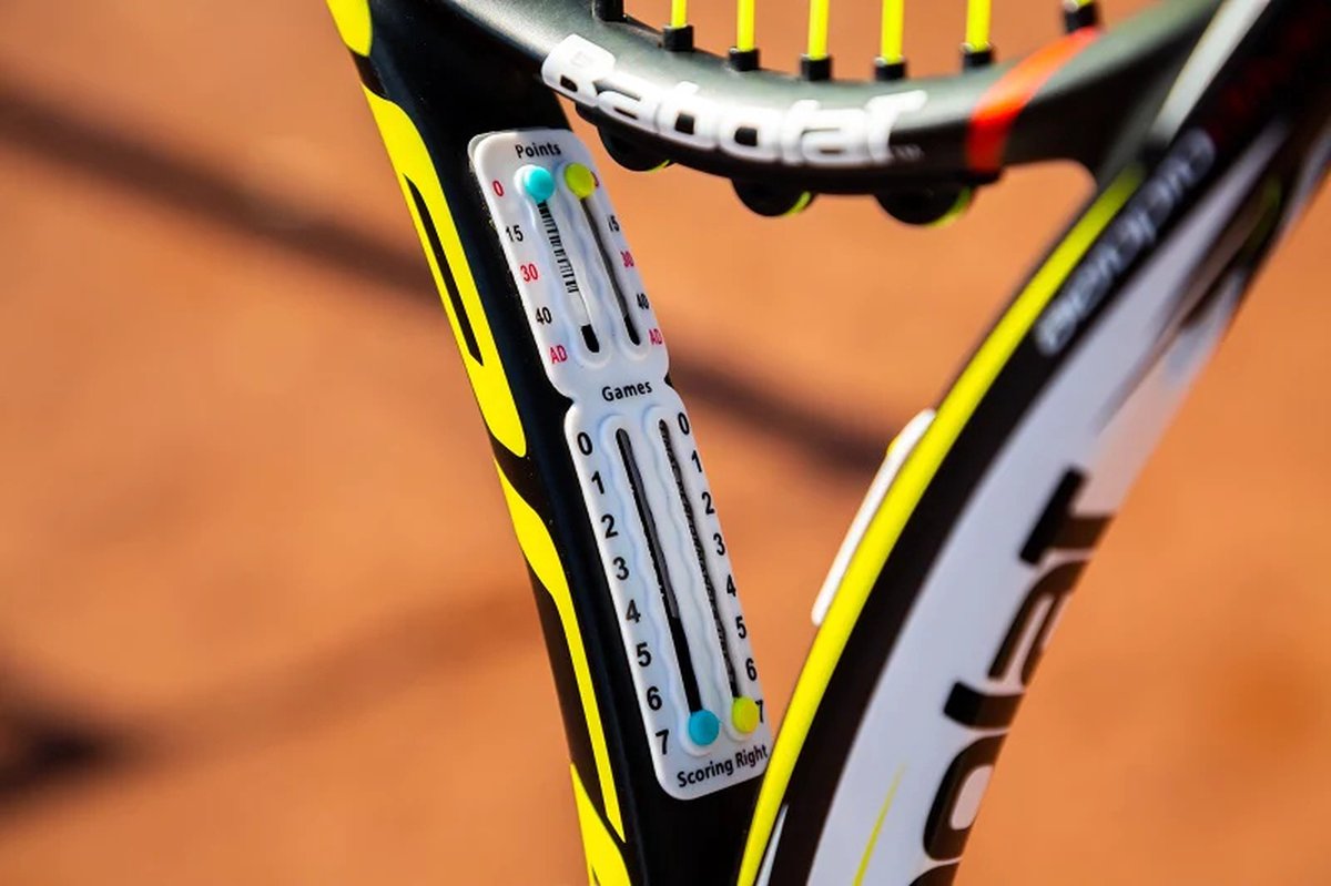 Nu bij Bol.com: mini-scorebord voor op je padel-of tennisracket