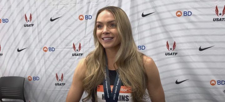 De beelden van zevenkamper Chari Hawkins gaan wereldwijd viral