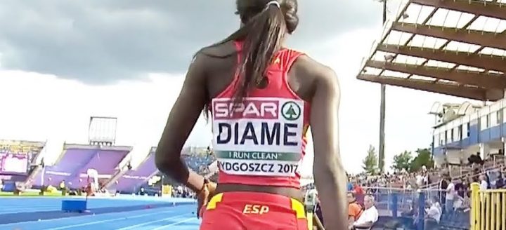 Beelden van verspringster Fátima Diame gaan wereldwijd viral | MAN MAN