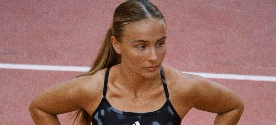 Beelden van deze knappe Noorse atlete gaan de wereld rond